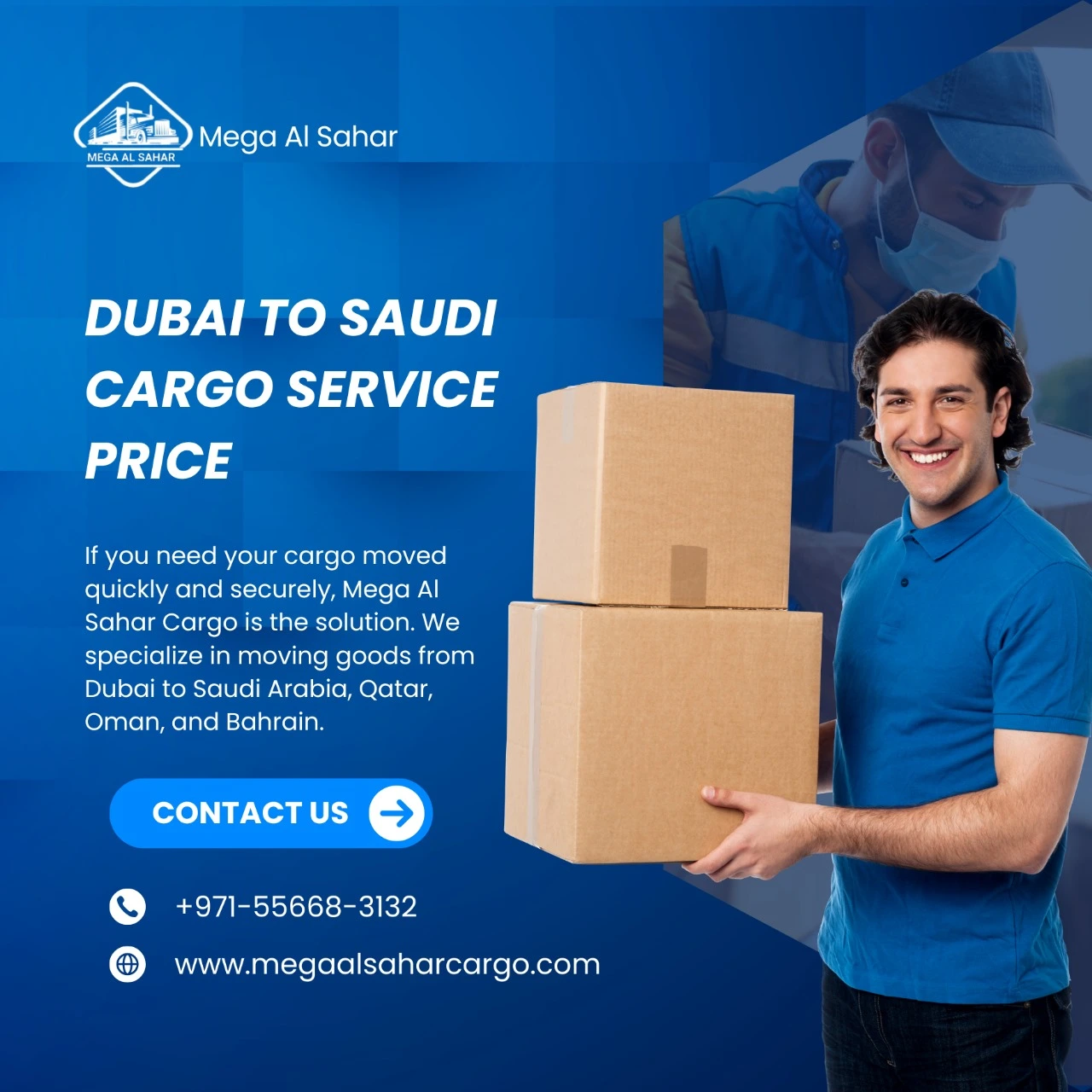 Efficient Dubai to Saudi cargo service price | 0556683132
