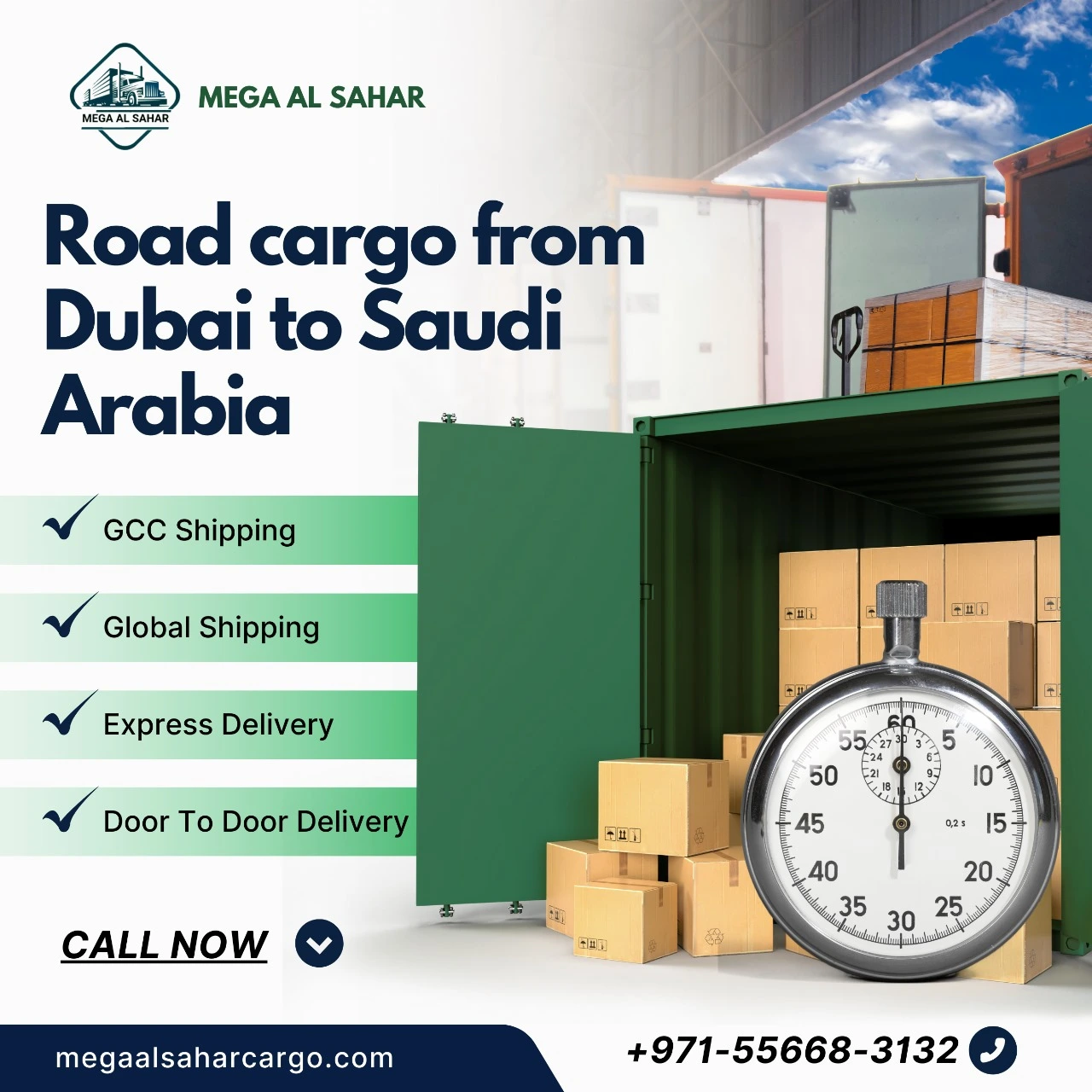 BEST ROAD CARGO TO KSA | DUBAI | UAE | Contact- 0556683132